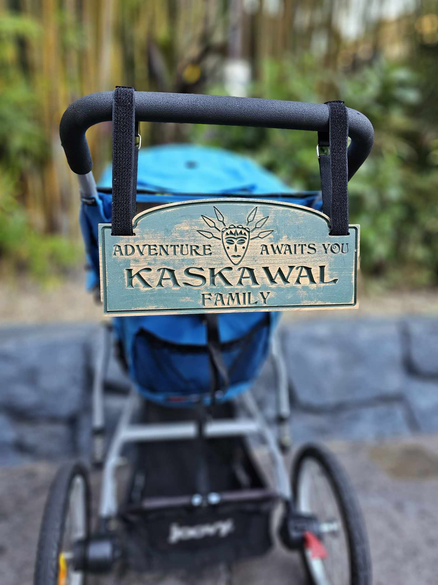 Adventure Awaits Stroller Sign – Edelweiss Designs, LLC